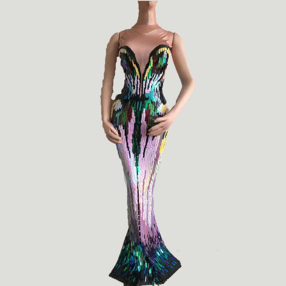 Papillon - Amazing Drag Queen Sequin Gown | Queenofdrag.com