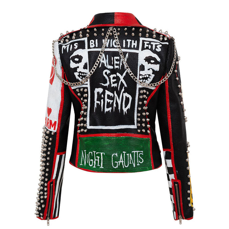 Graffiti 1 - Faux Leather Drag Queen Jacket | Queenofdrag.com